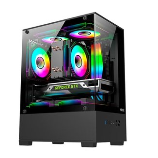 Gabinete Hyrax Gamer Temperado em promoção na Netshoes!