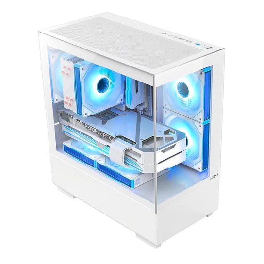 Gabinete Gamer Hyrax HGB320, Mid Tower, ATX, Frontal e , Sem FANs ...