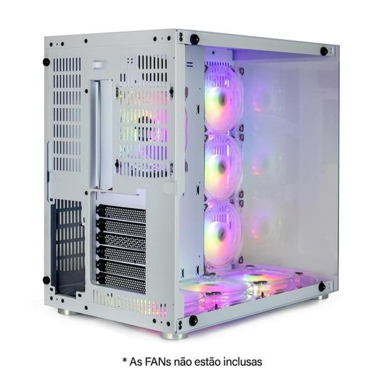 Gabinete Gamer Hyrax HGB700, ATX, Mid Tower, Frontal e , Sem FANs ...