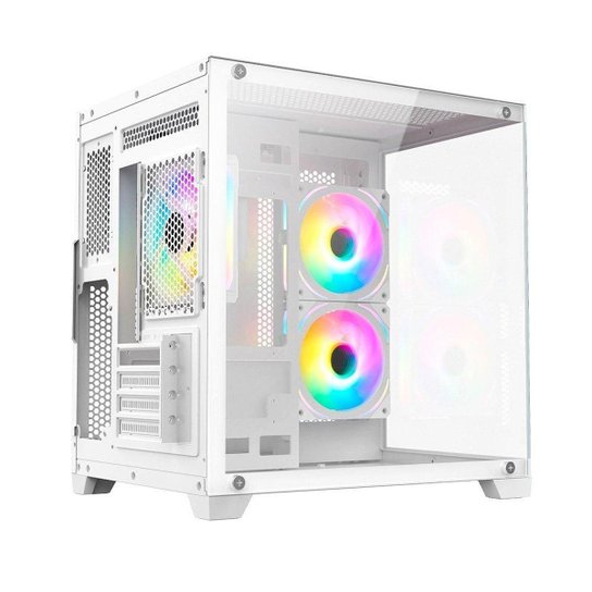 Gabinete Gamer Hyrax HGB705, Mini Tower, Frontal e , Sem FANs ...