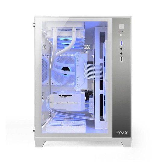 Gabinete Gamer Hyrax HGB710, Mini Tower, M-ATX,Frontal e Lateral Em ...