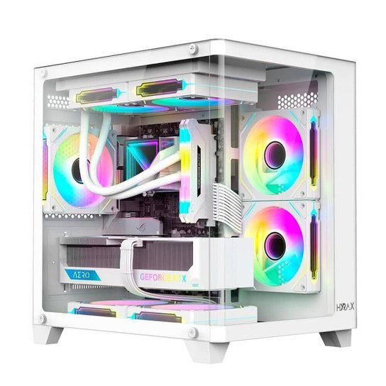 Gabinete Gamer Hyrax HGB750, Mini Tower, M-ATX, Frontal e , Sem FANs ...