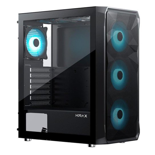 Gabinete Gamer Hyrax Tower HGB230, Mid Tower, ATX Preto - HGB230B ...