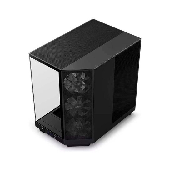 Gabinete Gamer NZXT H6 Flow Edition, Mid Tower, RGB, ATX, Lateral em ...