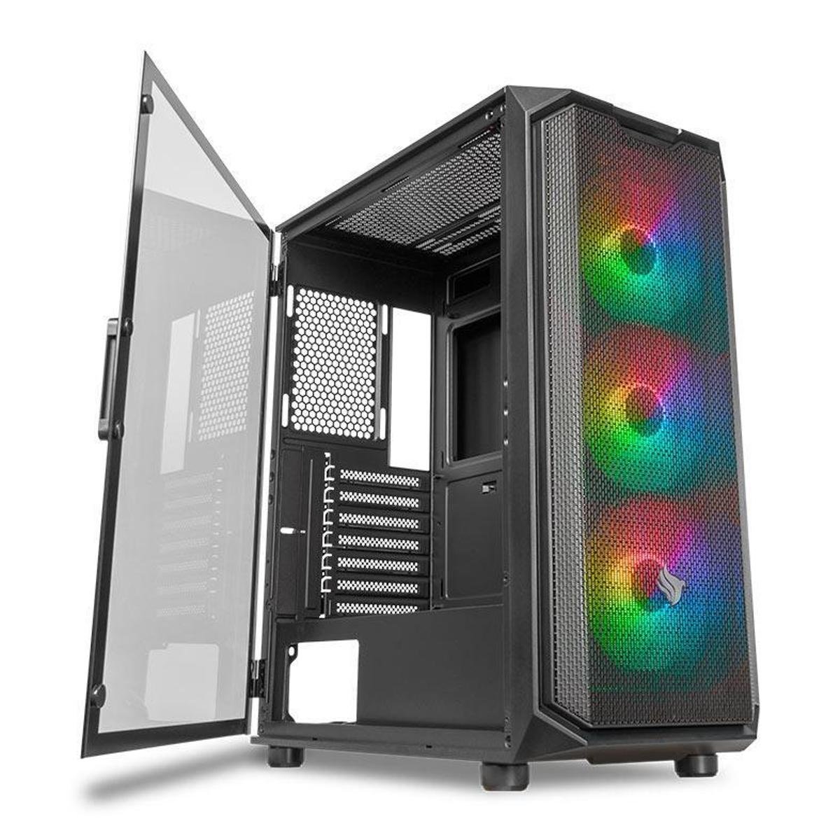 Gabinete Gamer Pichau Gadit L, ARGB, Mid-Tower, Lateral de Vidro, Com 3 ...