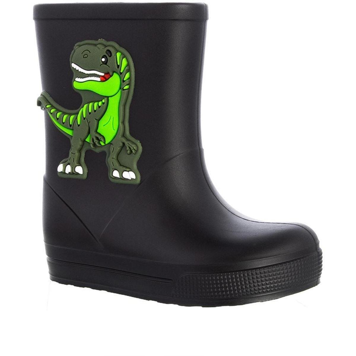 Galocha Infantil Vertus Flat Dinossauro Preto - 21 - Preto | Netshoes