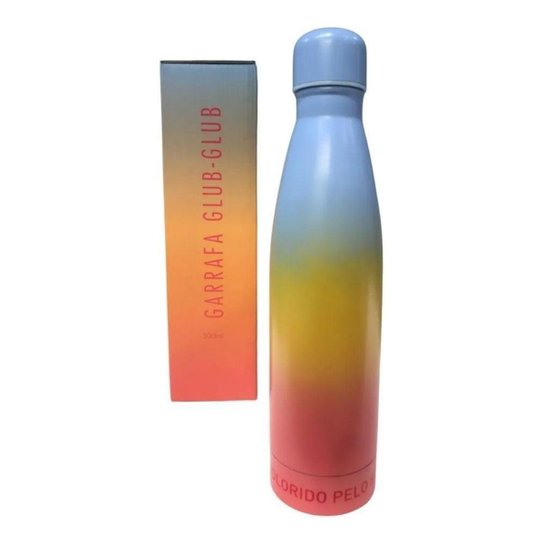 Garrafa Farm Glub Glub Dia De Férias 500ml - Azul | Netshoes