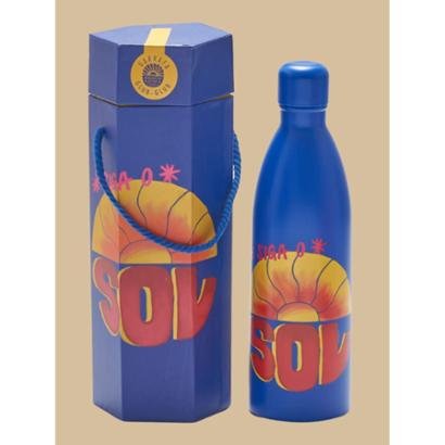 Garrafa Glub Glub 1L Siga o Sol Farm - Azul | Netshoes