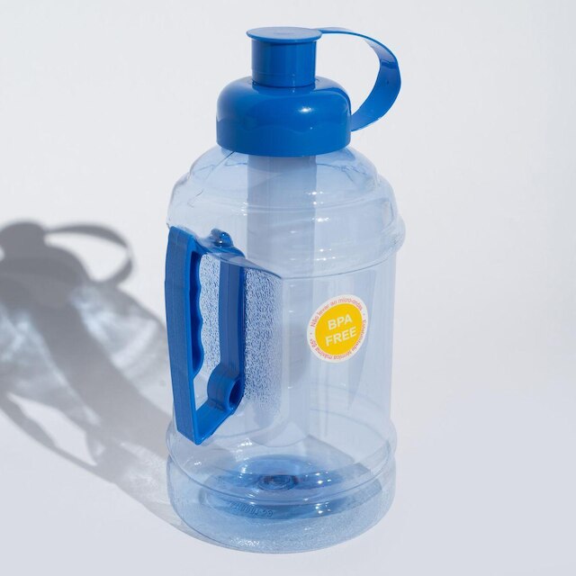 Garrafa Squeeze com Suporte para Gelo Azul 1 Litro SQ047 - Azul | Netshoes