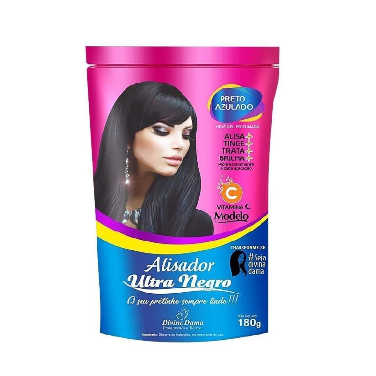 Gel Henê Preto Azulado Divina Dama 180G - Incolor | Netshoes