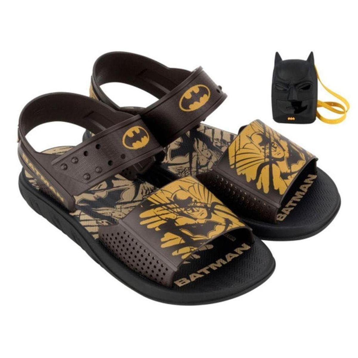 Grendene Sandalia Batman com Batmochila - Preto | Netshoes
