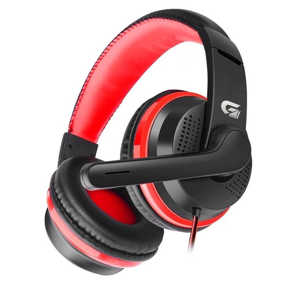Headset Gamer Fortrek G Spinder, P3, Drivers 40mm, Preto e Vermelho ...