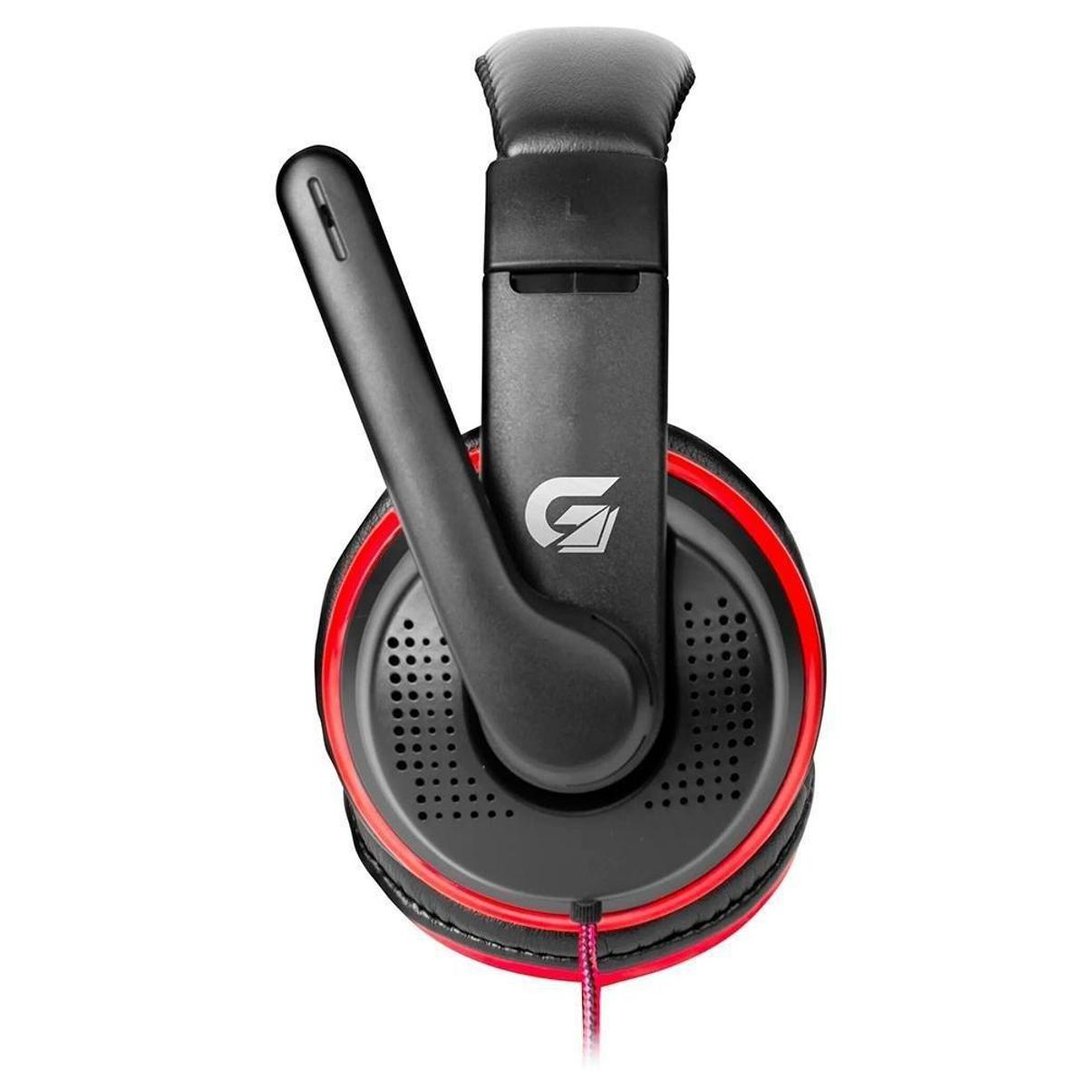 Headset Gamer Fortrek G Spinder, P3, Drivers 40mm, Preto e Vermelho ...