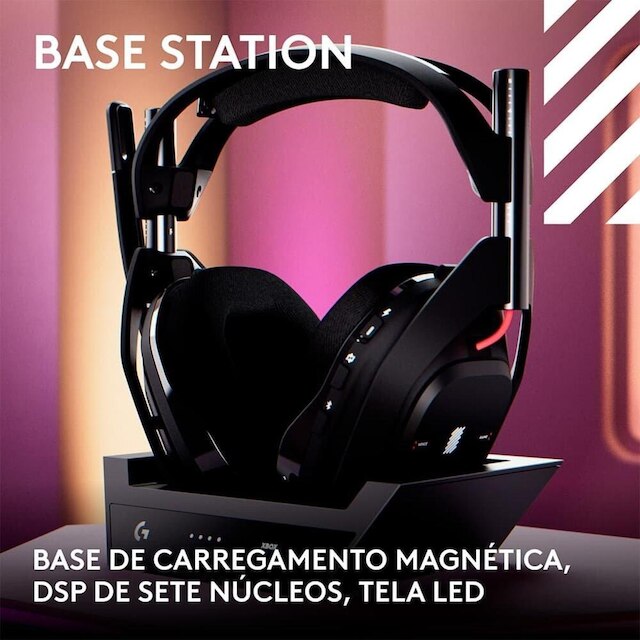 Headset Gamer Sem Fio Astro Gaming A50 LIGHTSPEED + Base Station (Gen 5 ...