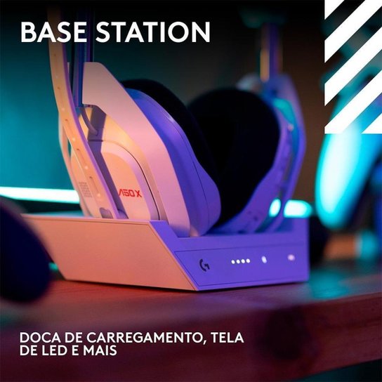 Headset Gamer Sem Fio Astro Gaming A50 X LIGHTSPEED + Base Station ...