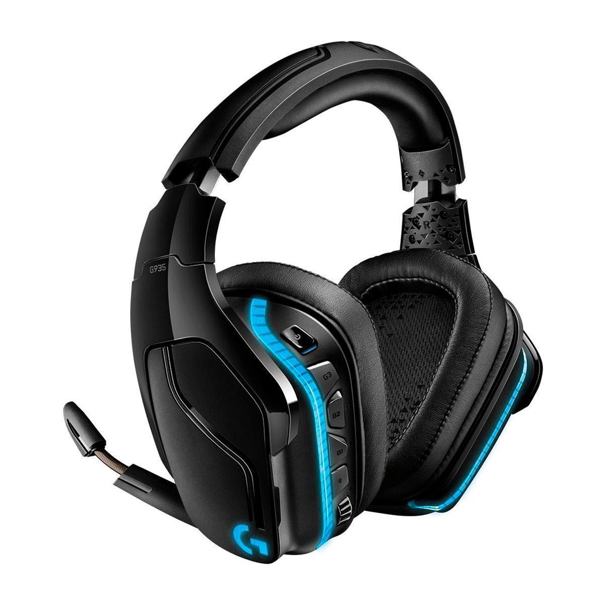 Headset Gamer Sem Fio Logitech G935 - Som Surround 7.1 - LED RGB ...