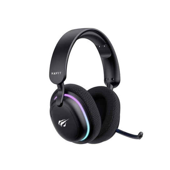 Headset Gamer Sem Fio Professional Fuxi-H7, RGB, Tri Mode, Bluetooth ...
