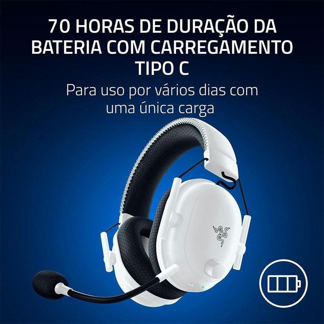Headset Gamer Sem Fio Razer BlackShark V2 Pro, para PlayStation, Branco ...