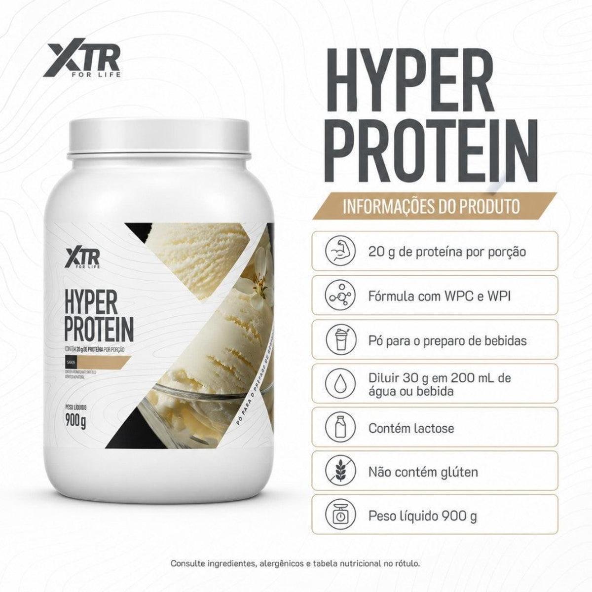HYPER WHEY 100 900g BAUNILHA XTR For Life - undefined | Netshoes