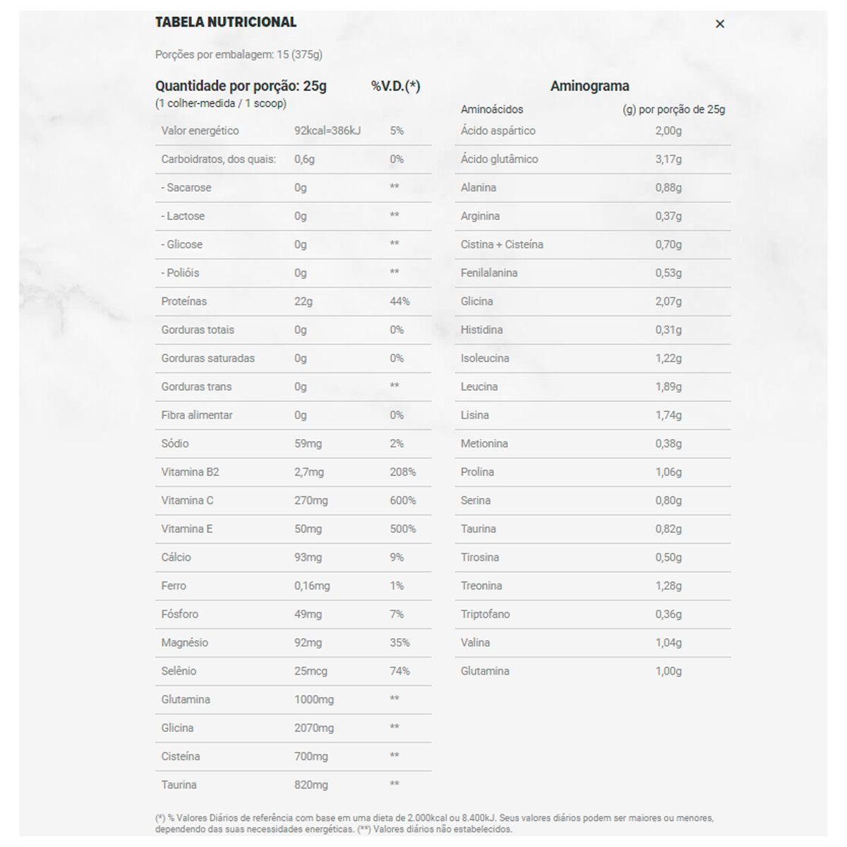 Immuno Whey Pro Glutathione Baunilha Lata 375g (15 doses) Essential - Baunilha | Netshoes