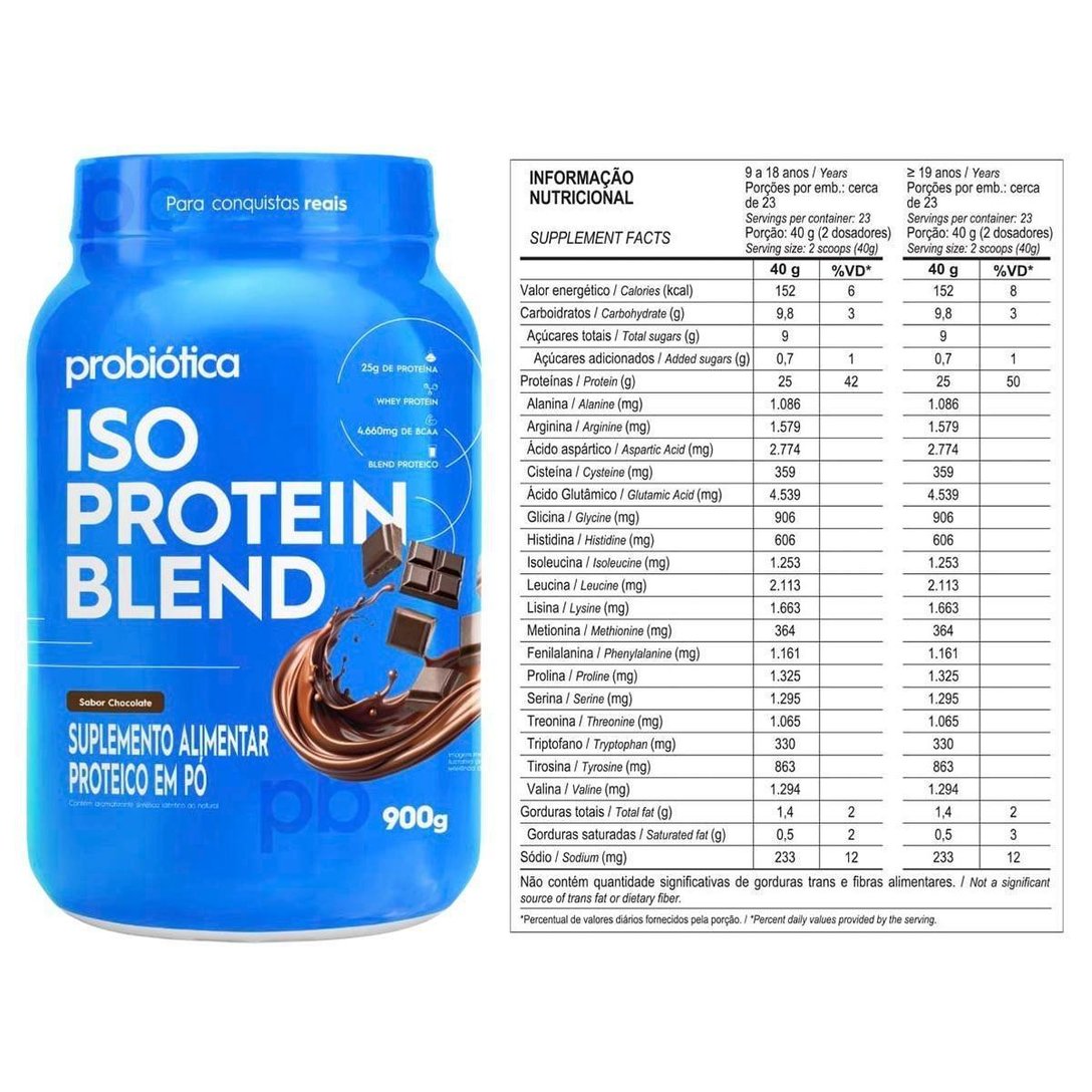 Iso Protein Blend Pote 900g - Probiótica - undefined | Netshoes