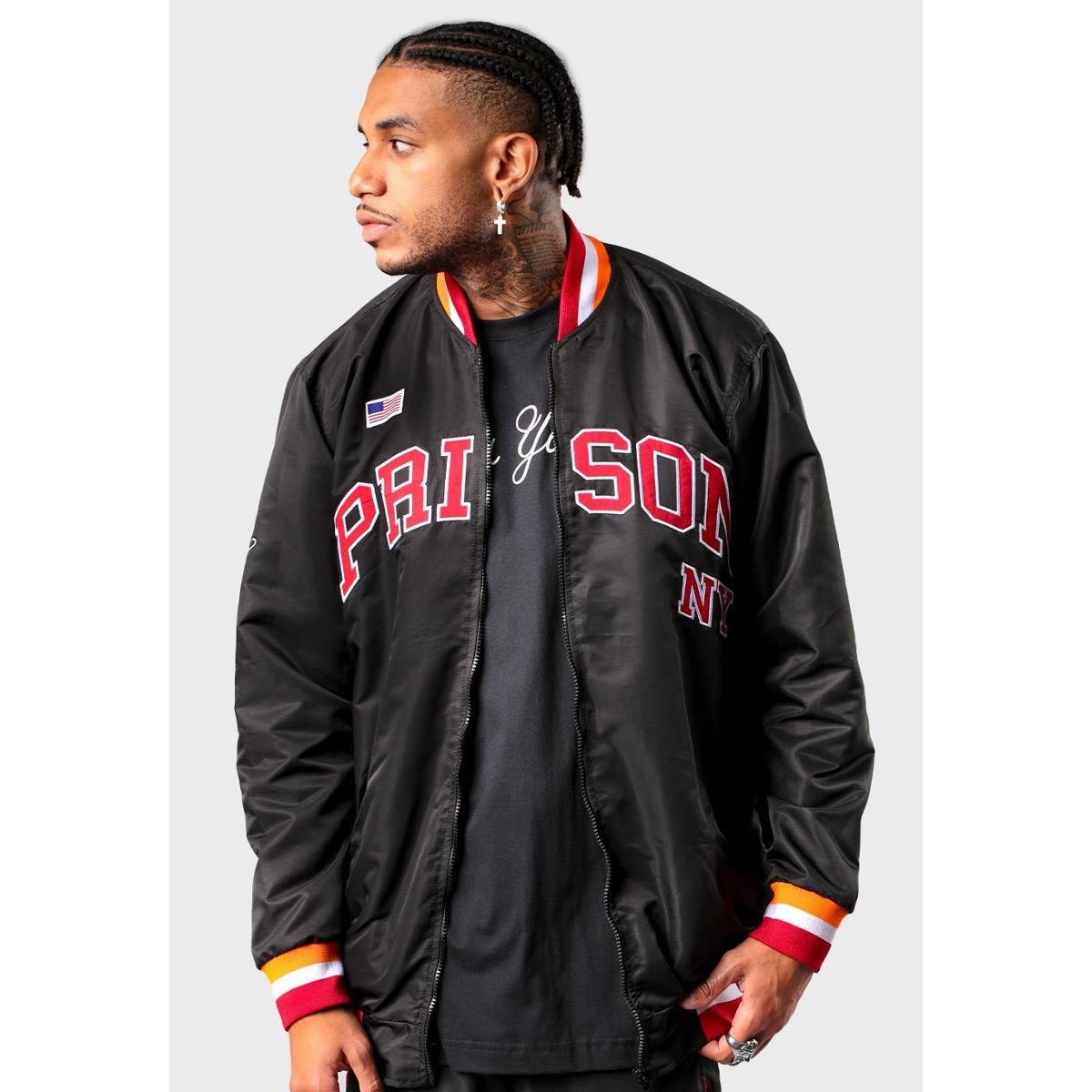 Jacket Prison College New York - Preto | Netshoes