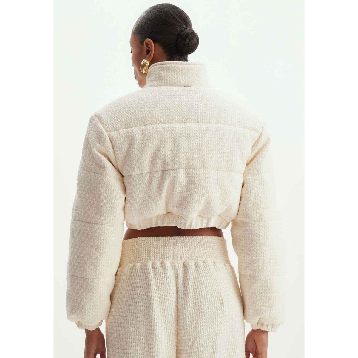 Jaqueta Bomber Puffer Lança Perfume - Bege | Netshoes