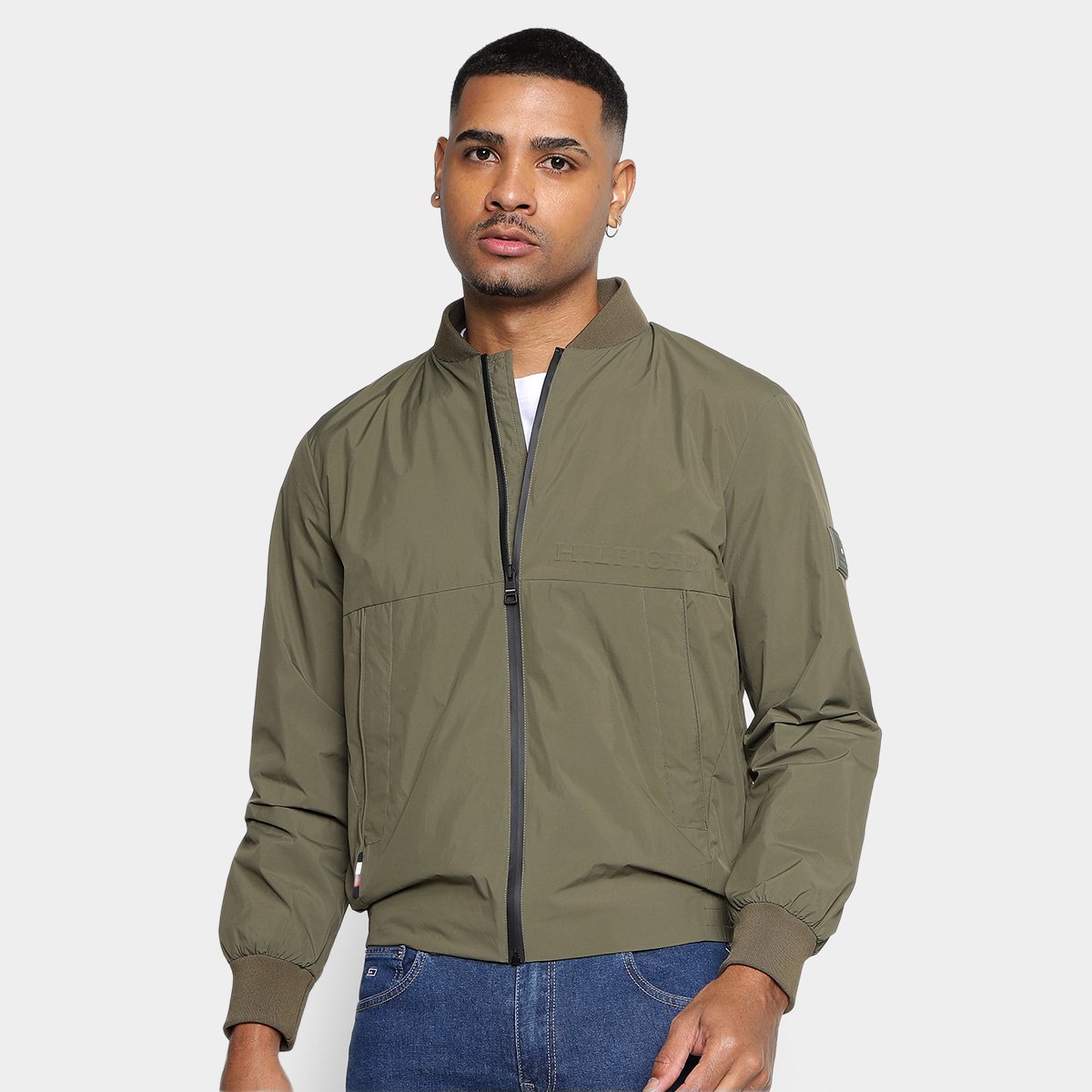 Jaqueta Bomber Tommy Hilfiger Portland Masculina - Oliva | Netshoes