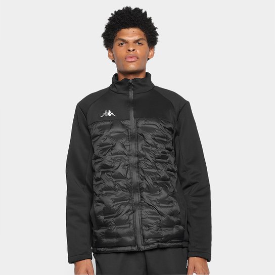 Jaqueta Kappa Padding Skuba Masculina - Preto | Netshoes