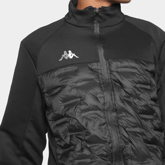 Jaqueta Kappa Padding Skuba Masculina - Preto | Netshoes