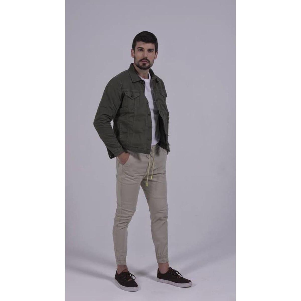 Jaqueta Masculina Trich Jeans Verde Cationizado - Verde | Netshoes