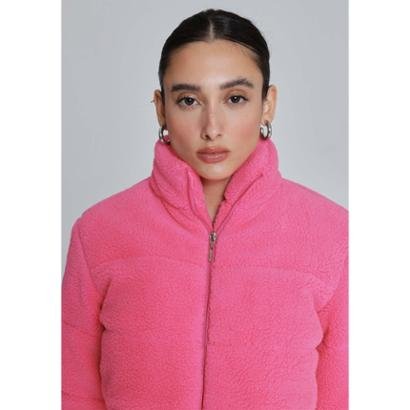 Jaqueta Puffer Teddy My Favorite Things - Rosa | Netshoes