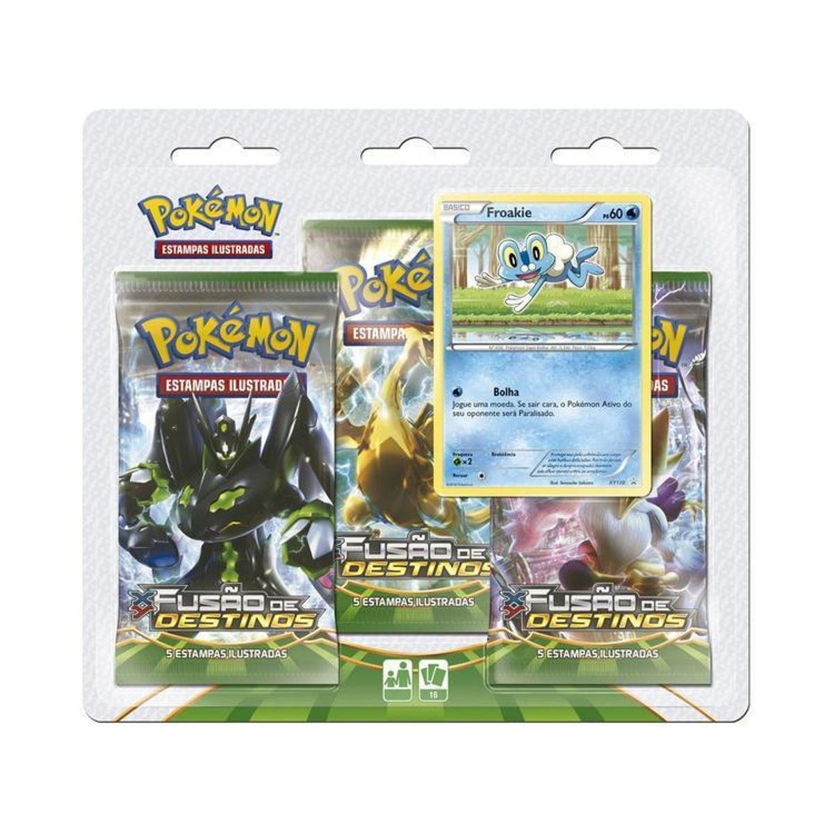 Jogo de Cartas Pokémon Estampas Ilustradas Fusão de Destinos Copag - 16 ...