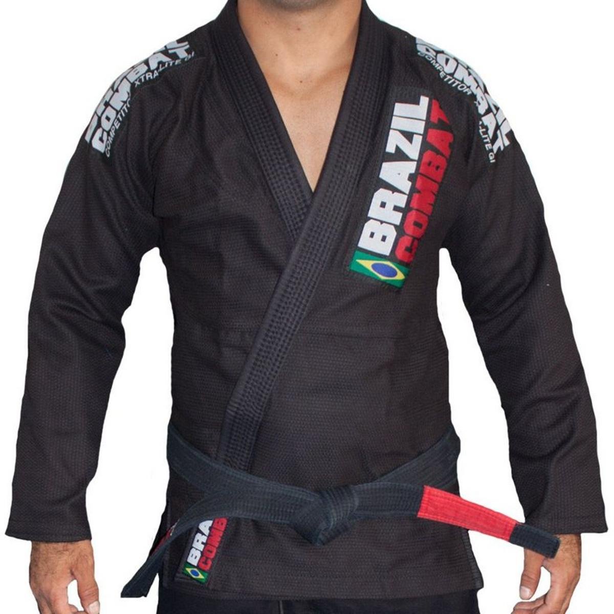 Kimono Brazil Combat Xtra-Lite - Preto | Netshoes
