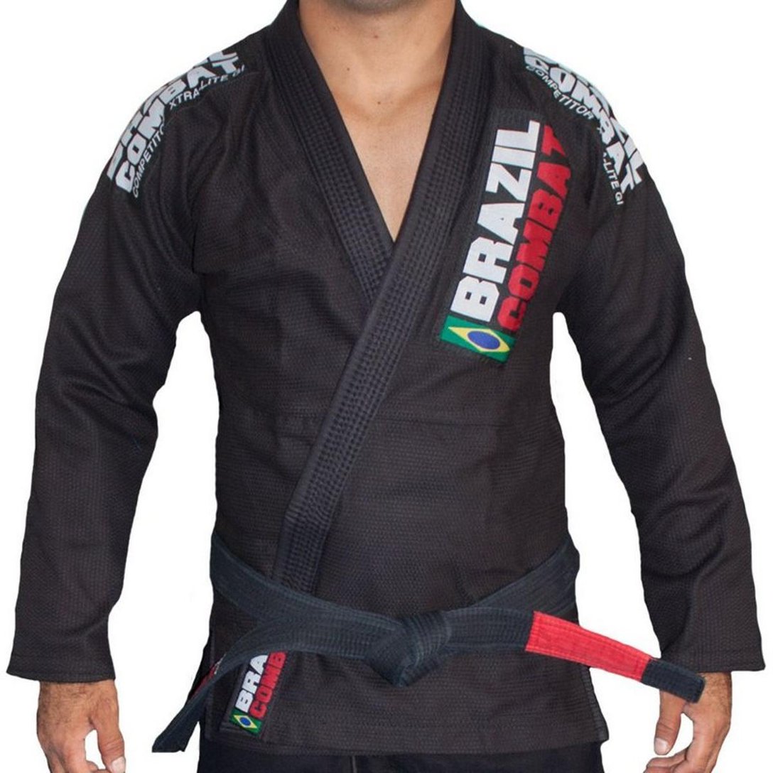 Kimono Brazil Combat Xtra-Lite - Preto | Netshoes