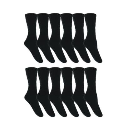 Kit 12 Pares Meia Aeróbica Esportiva Feminina 33/39 - Ramote - Preto ...