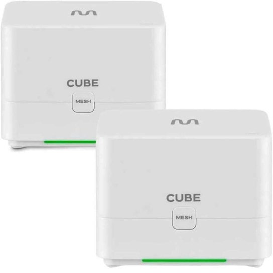 Kit 2 Roteadores Multilaser Cube Mesh AC1200 Fast+Giga RE168 - Branco | Netshoes
