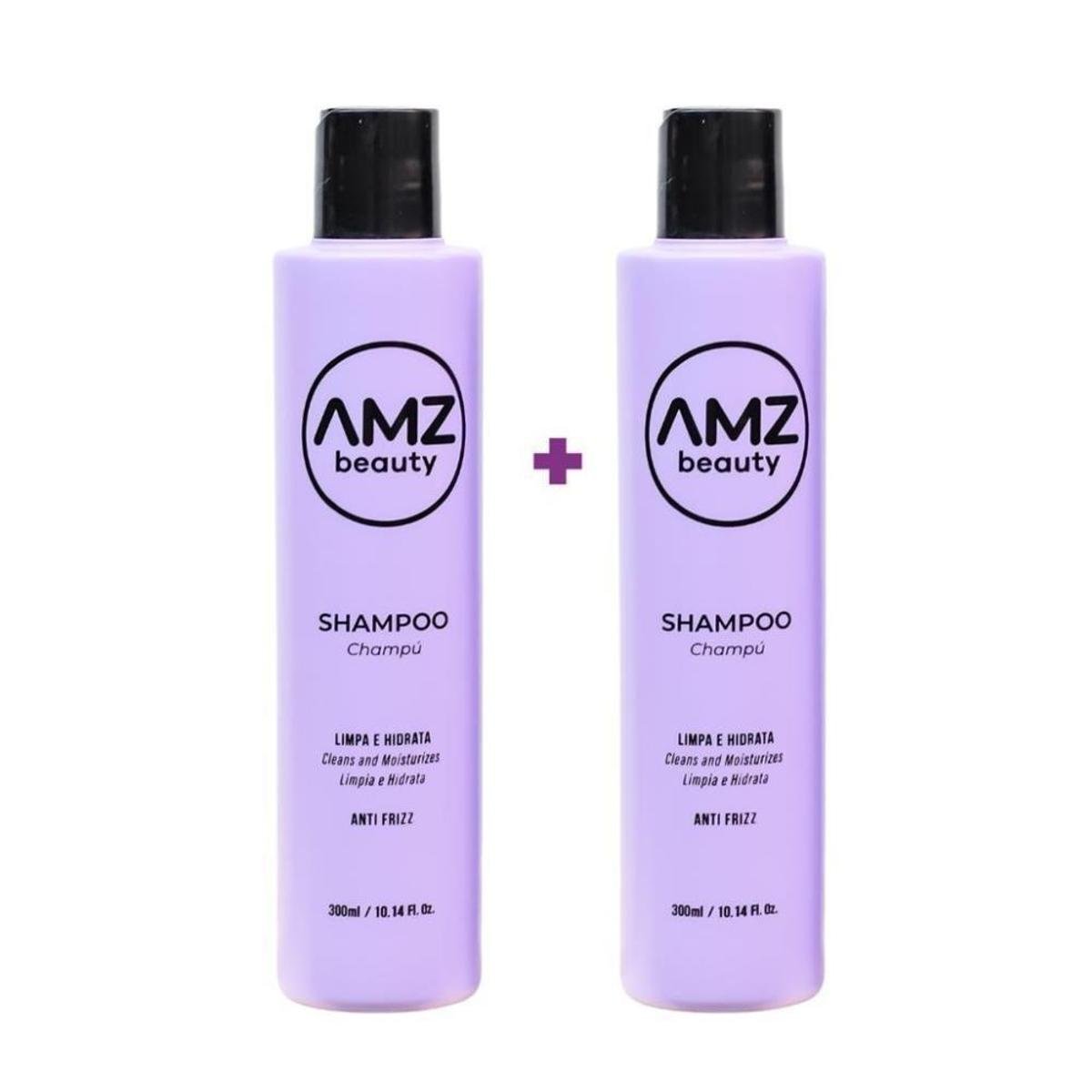 Kit 2x Shampoo Fortalecedor Amz Beauty Anti-frizz 300ml - Incolor | Netshoes