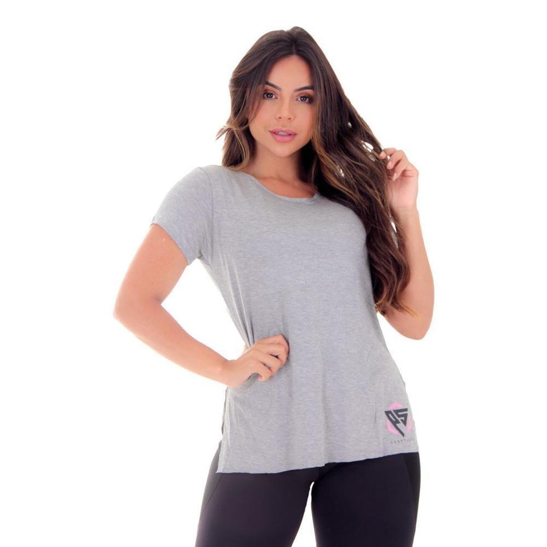 Kit 3 Blusas PS Feminina Comprida Fitness Tapa Bumbum Academia - Branco ...