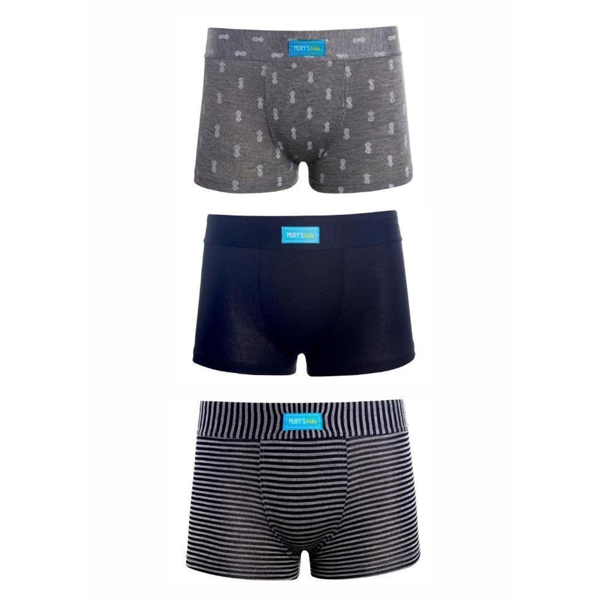 Kit 3 Cueca Box Boxer Infantil Meninos Modal - Sortido | Netshoes