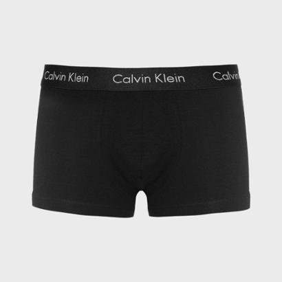 Kit 3 Cuecas Calvin Klein Low Rise Trunk - Preto | Netshoes