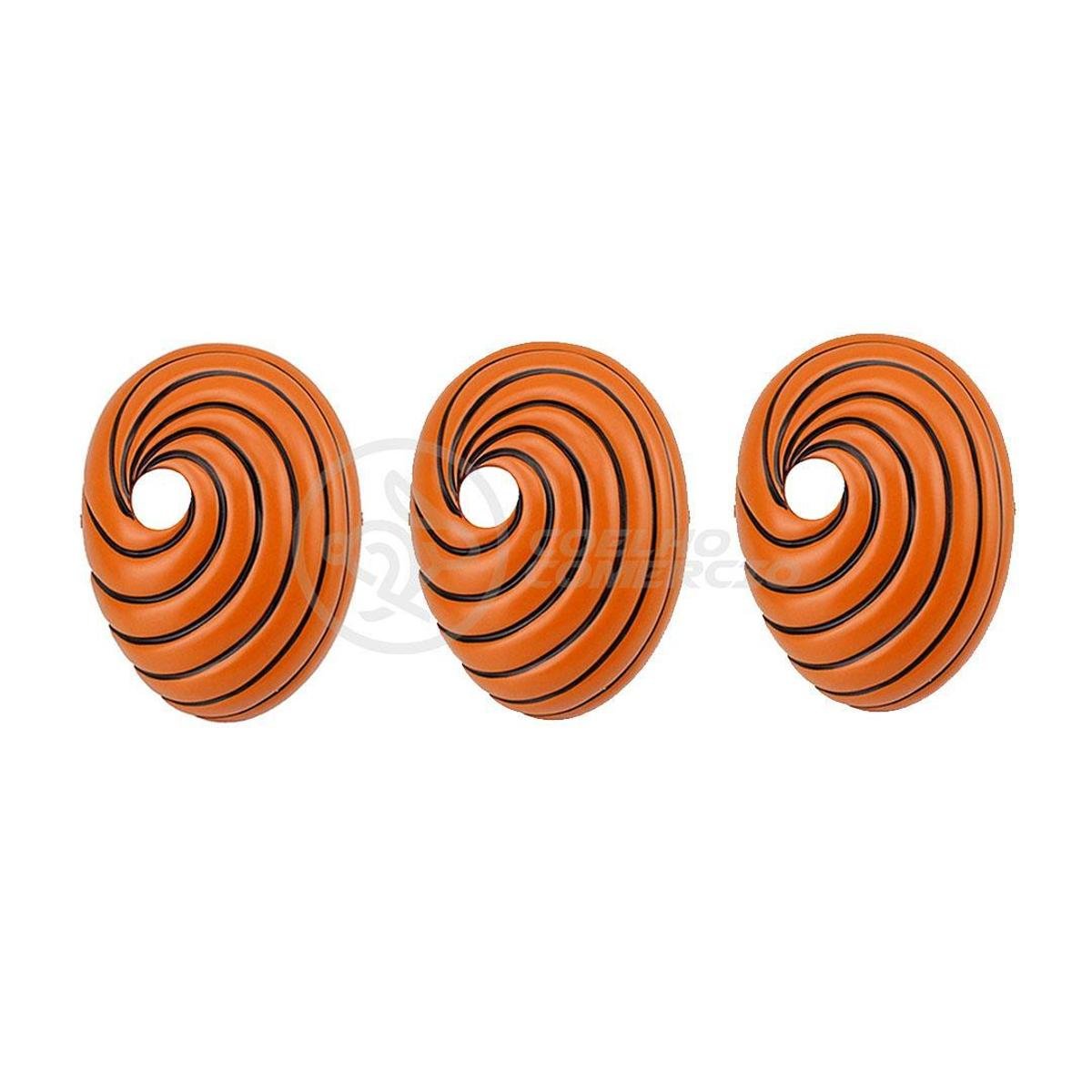 Kit 3 Máscara Tobi Obito Akatsuki - Atacado - Laranja | Netshoes
