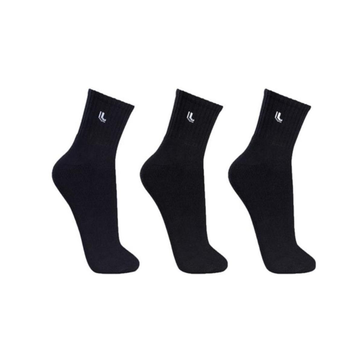 KIT 3 MEIAS LUPO MASCULINO - Preto | Netshoes