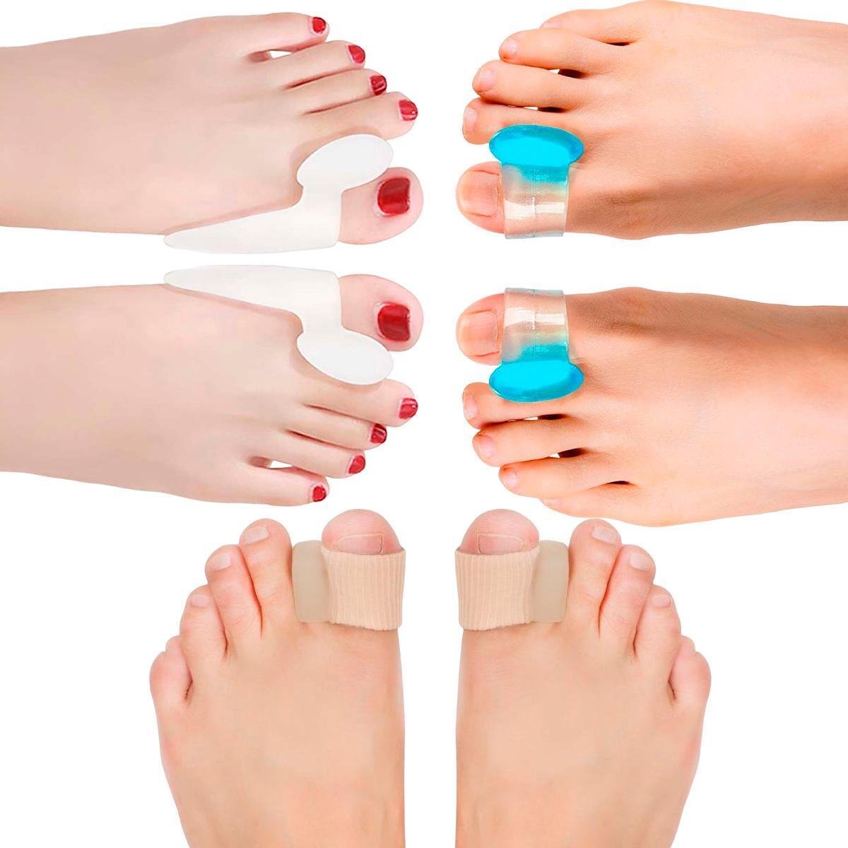 Kit 3 Pares Protetor Corretor Joanete alivio da dor Cód-178 - Bege | Netshoes