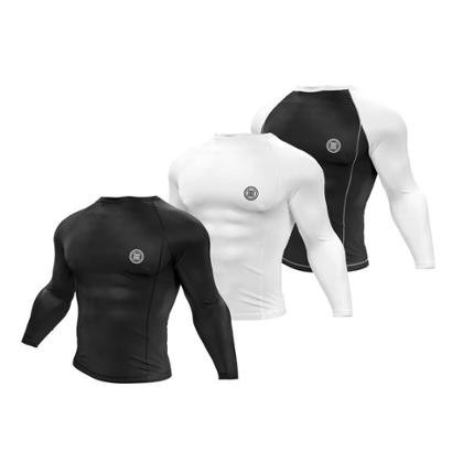 Kit 3 unidades Rashguard Jiu Jitsu Kimura Basica Cor Lisa - Preto ...