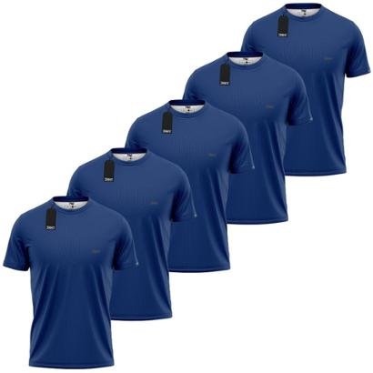 Kit 5 Camisetas Básicas Masculina Ultra Dry Lisa JRKT Sports - Azul ...