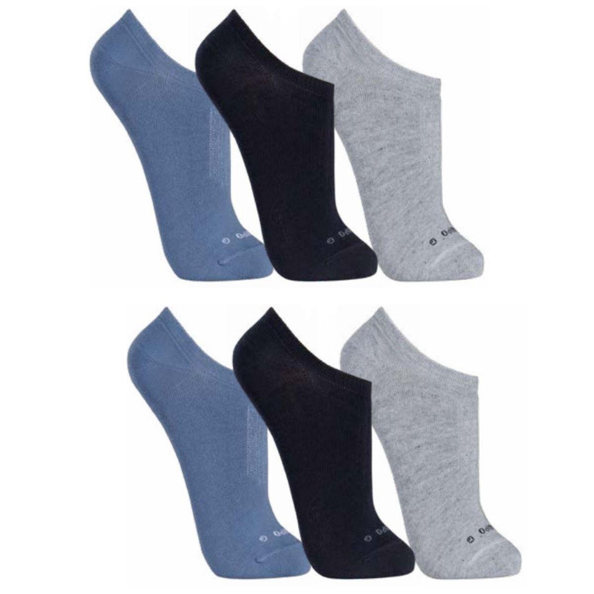Kit 6 Pares De Meias Lupo Sport Soquete Masculina Chumbo Netshoes