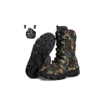 Kit Bota Cano Alto Masculino Para Caça Com Molinete - Verde | Netshoes