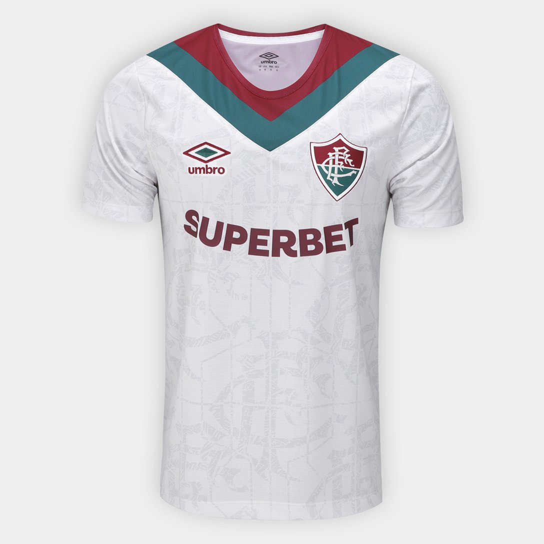 Kit C/2 Camisas Fluminense III 24/25 s/n Torcedor + Camisa Fluminense II 24/25 s/n Torcedor ...