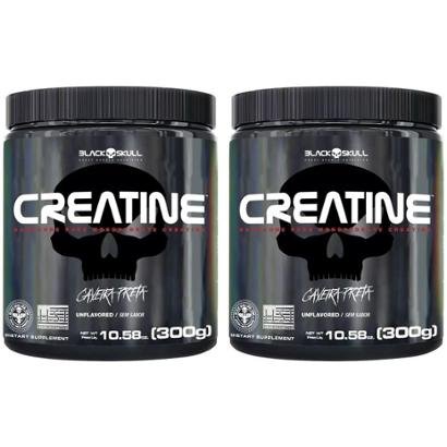 Kit Creatina Black Skull em Pó 300g - 2 Unidades - undefined | Netshoes